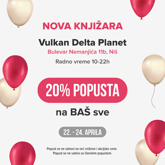 NOVA KNJIŽARA - VULKAN DELTA PLANET NIŠ | Knjižare Vulkan