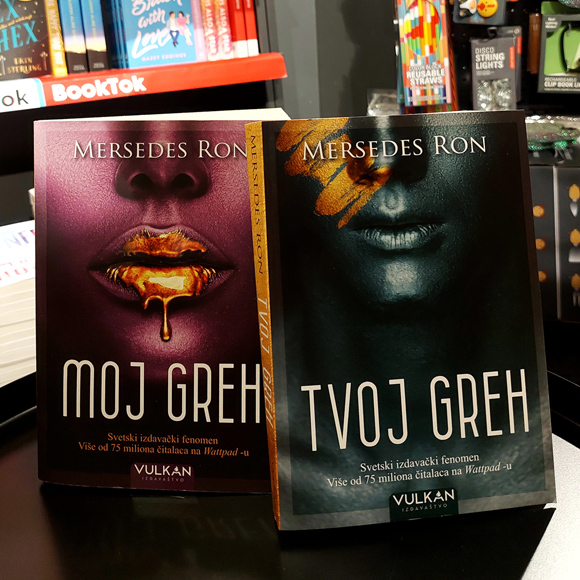 NAŠ GREH - Mersedes Ron - uskoro u Knjižarama Vulkan | Knjižare Vulkan