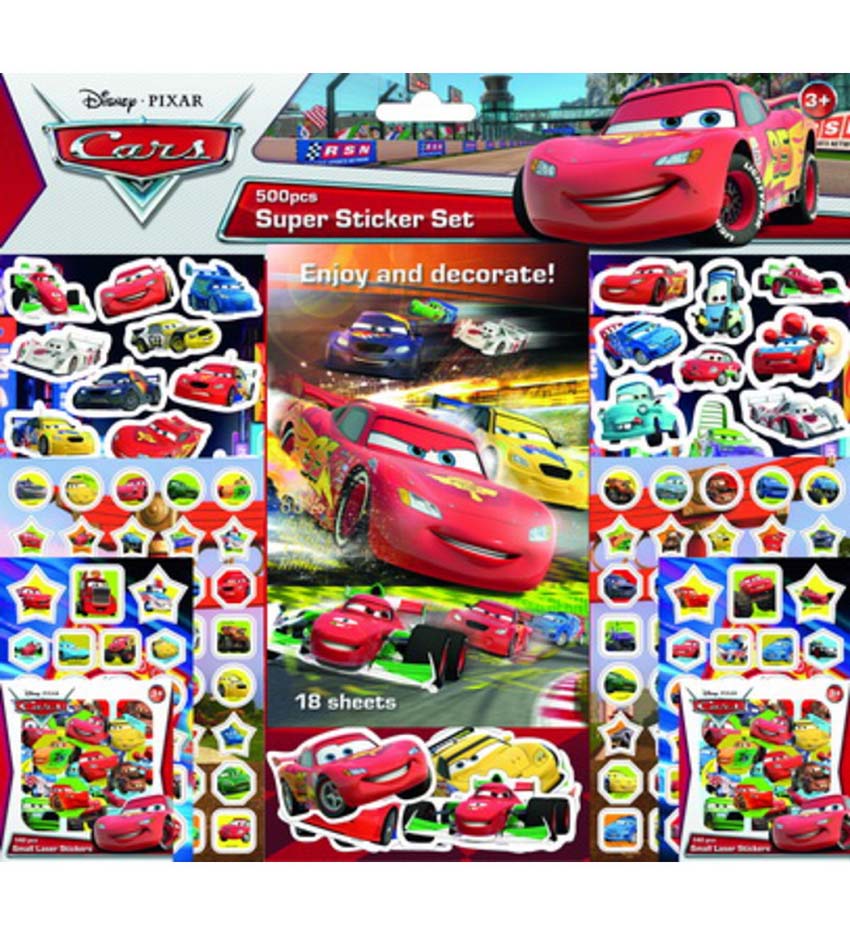 Kreativni set STIKERI 500 KOM CARS NA BLISTERU - | Knjižare Vulkan