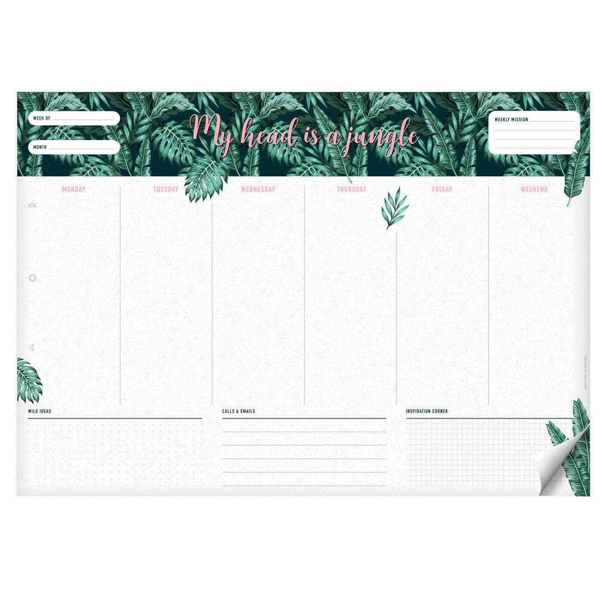 Planer za radni sto JUNGLE - | Knjižare Vulkan