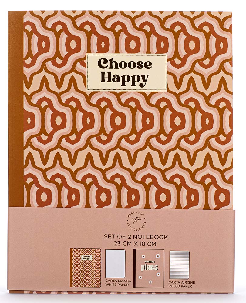 Set dva notesa CHOOSE HAPPY - | Knjižare Vulkan