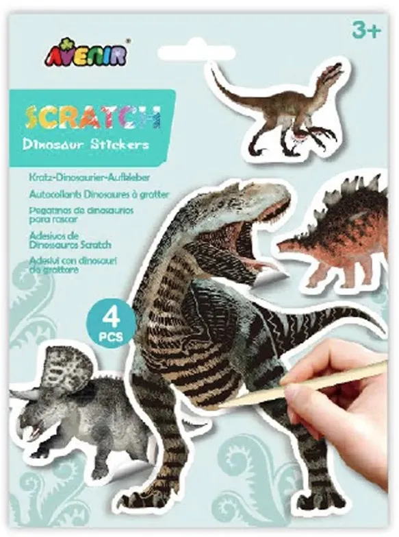 Stikeri za grebanje DINOSAURUS - | Knjižare Vulkan