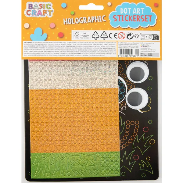 Stikeri HOLOGRAPHIC DOT 22x18cm / TRI VRSTE - | Knjižare Vulkan