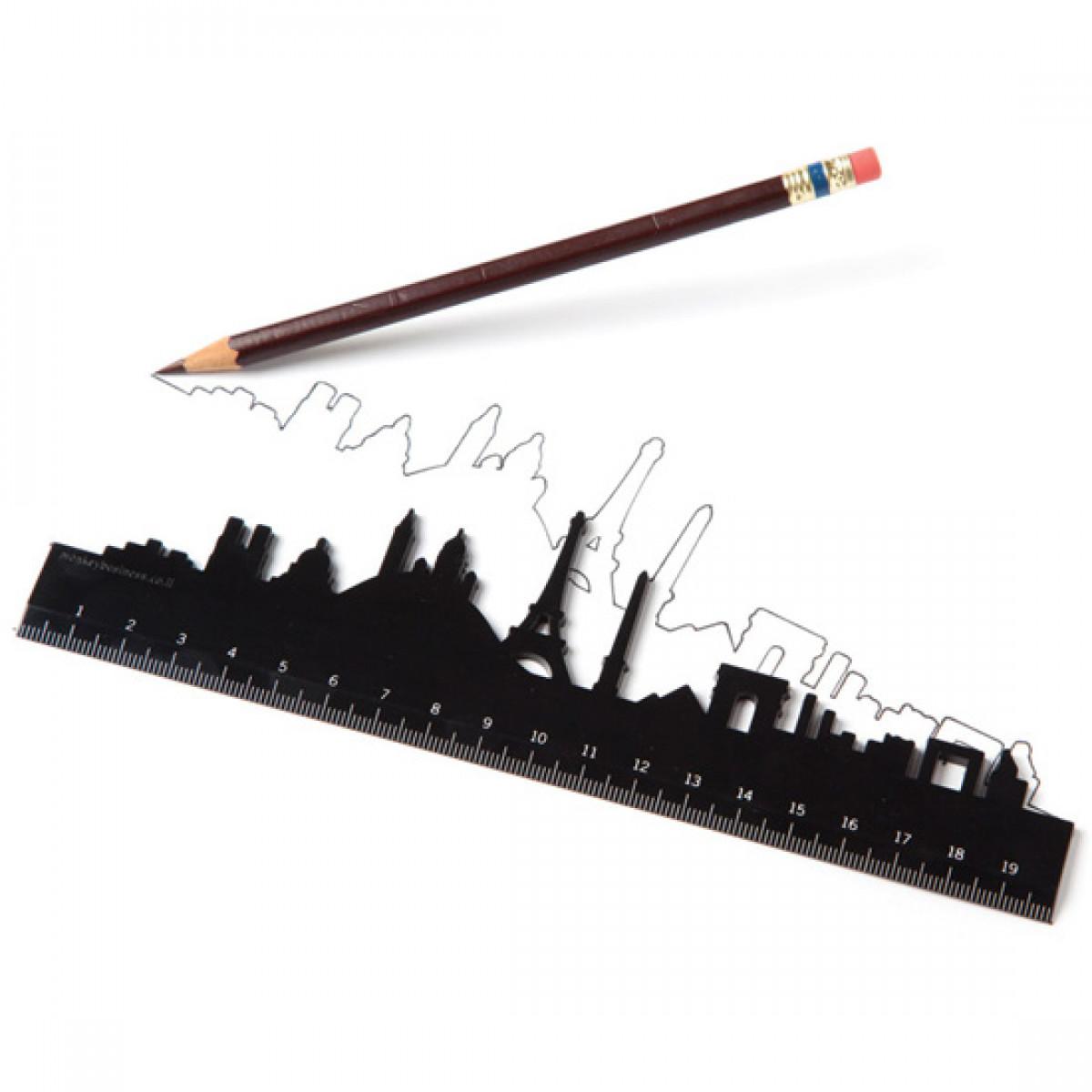 SKYLINE RULER PARIS - | Knjižare Vulkan