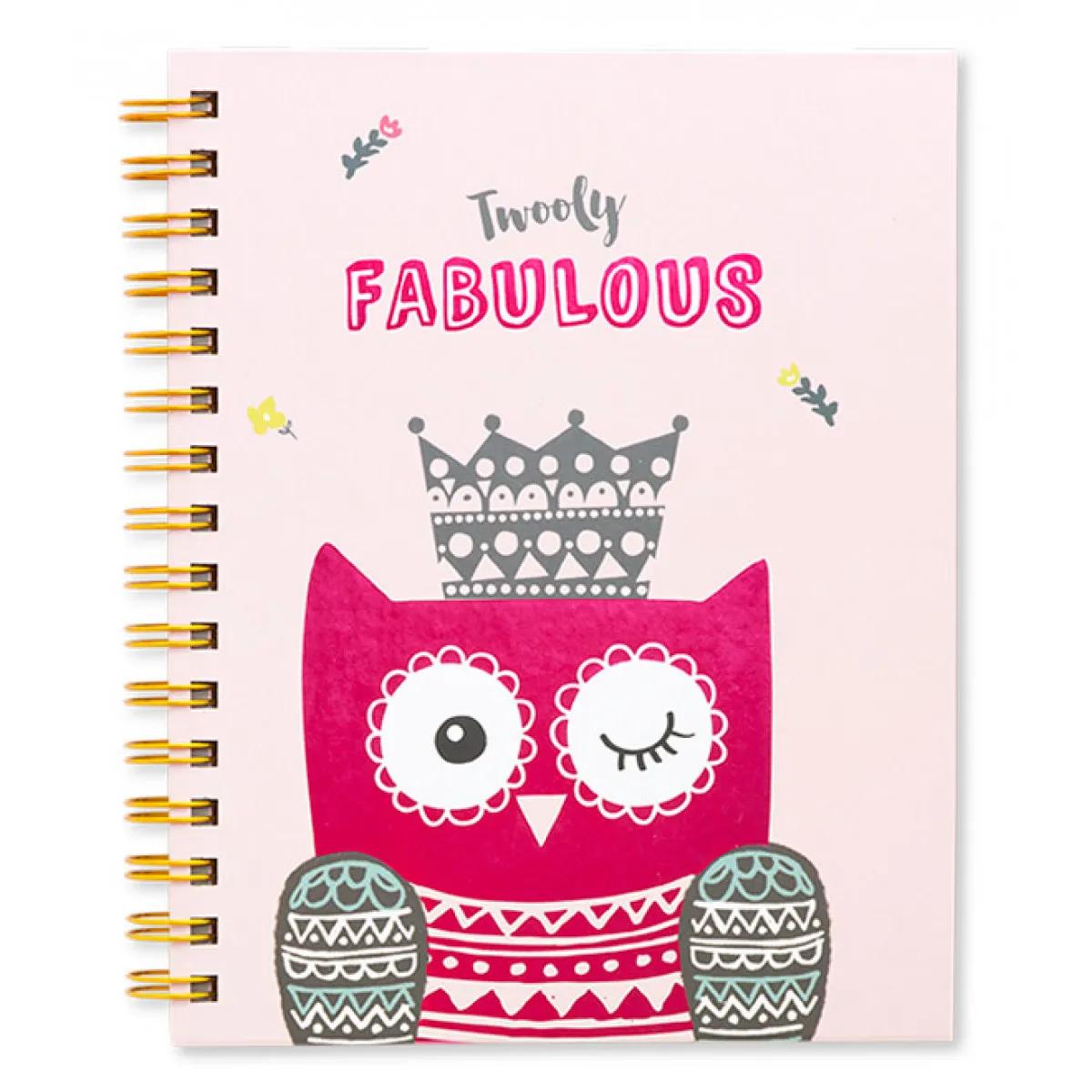 Rokovnik A5 TWOOLY FABULOUS OWL - | Knjižare Vulkan