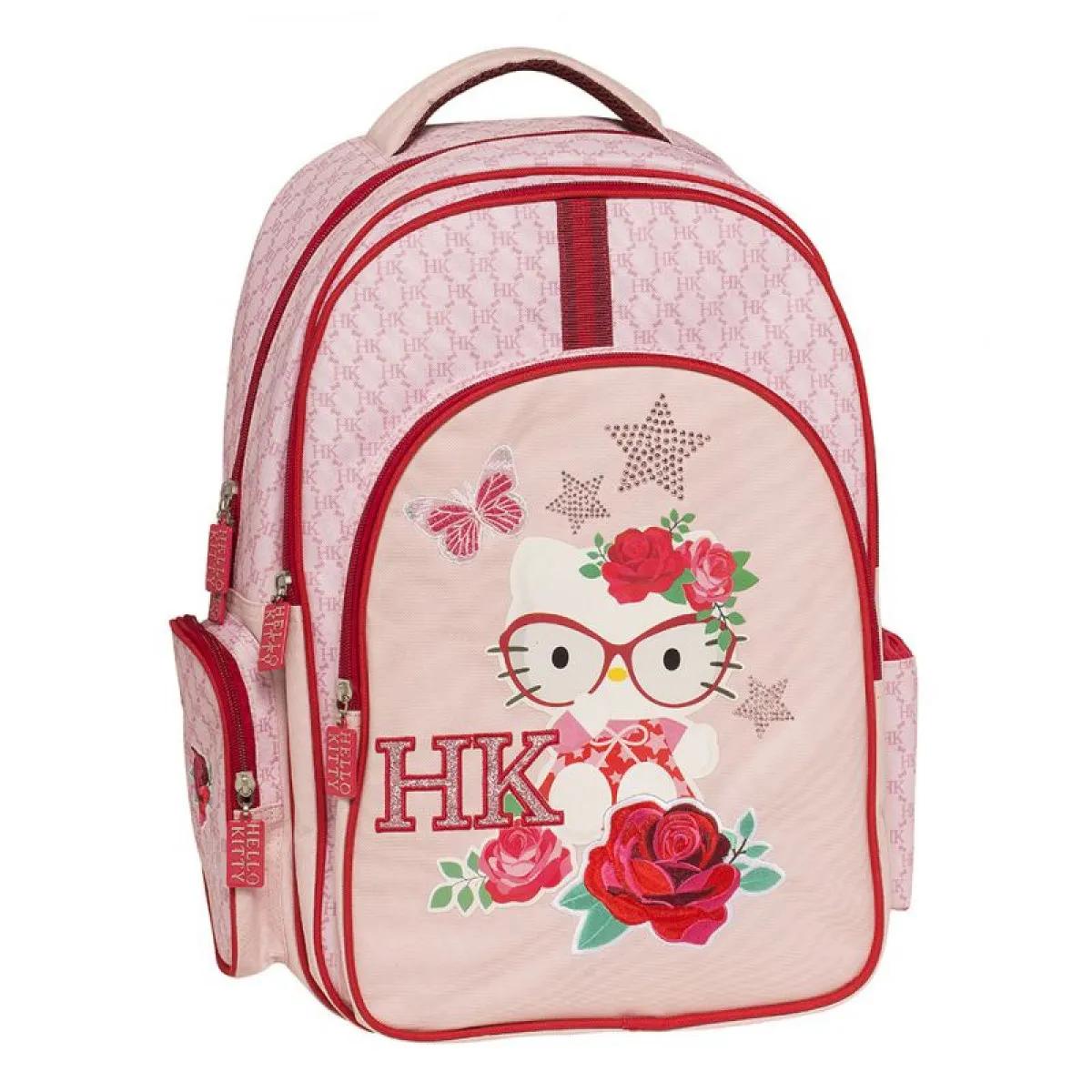 Ranac sa tri pregrade HELLO KITTY PINK Graffiti - | Knjižare Vulkan