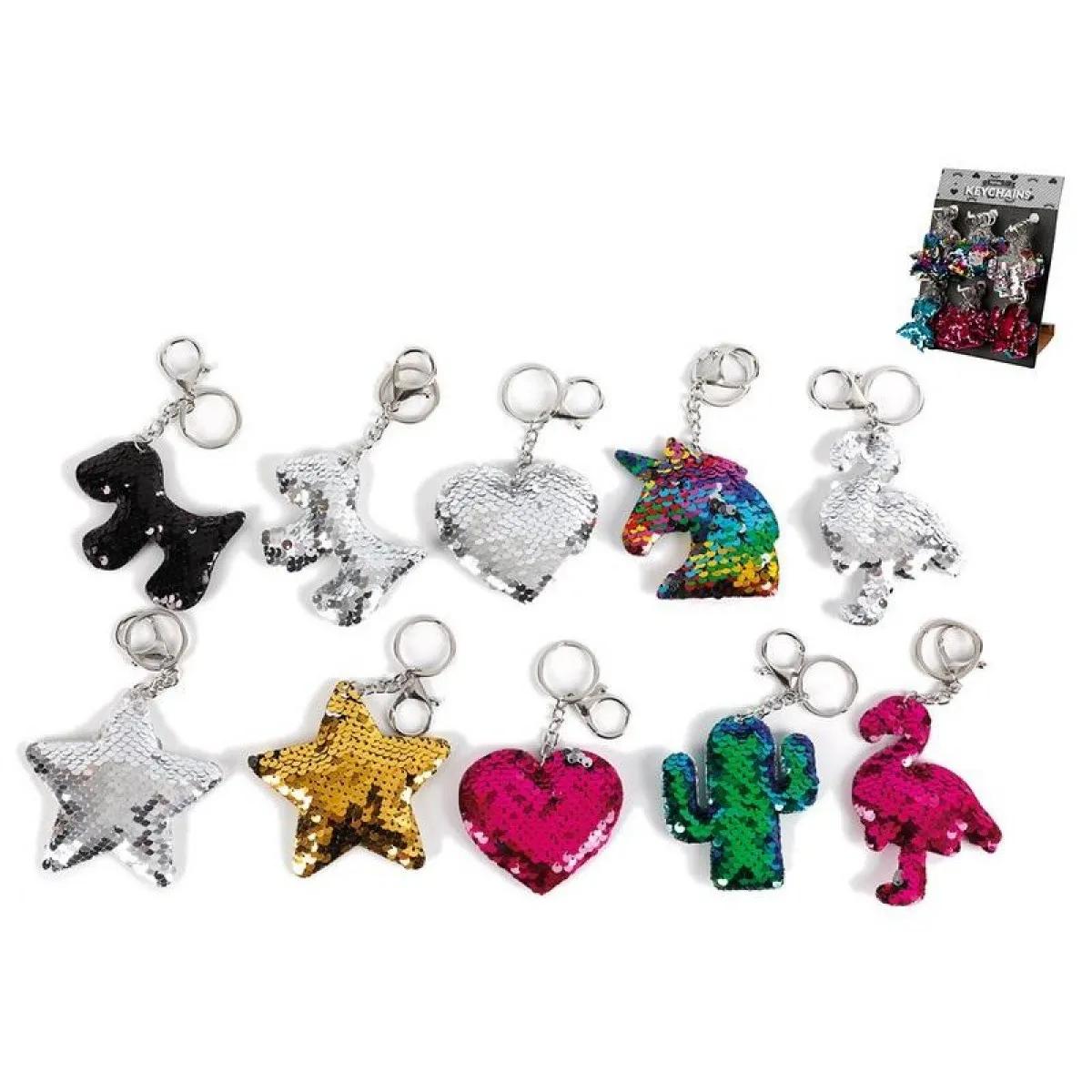 Privezak FABRIC KEYCHAIN DISPLAY 48 PCS - | Knjižare Vulkan