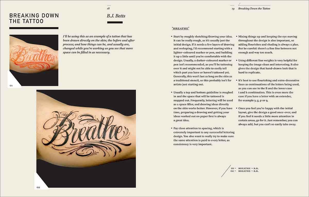THE GRAPHIC ART OF TATTOO LETTERING - B.J. Betts, Nick Schonberger ...