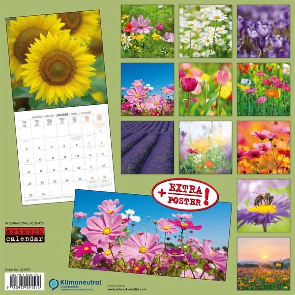 Zidni kalendar za 202 - CVEĆE - | Knjižare Vulkan