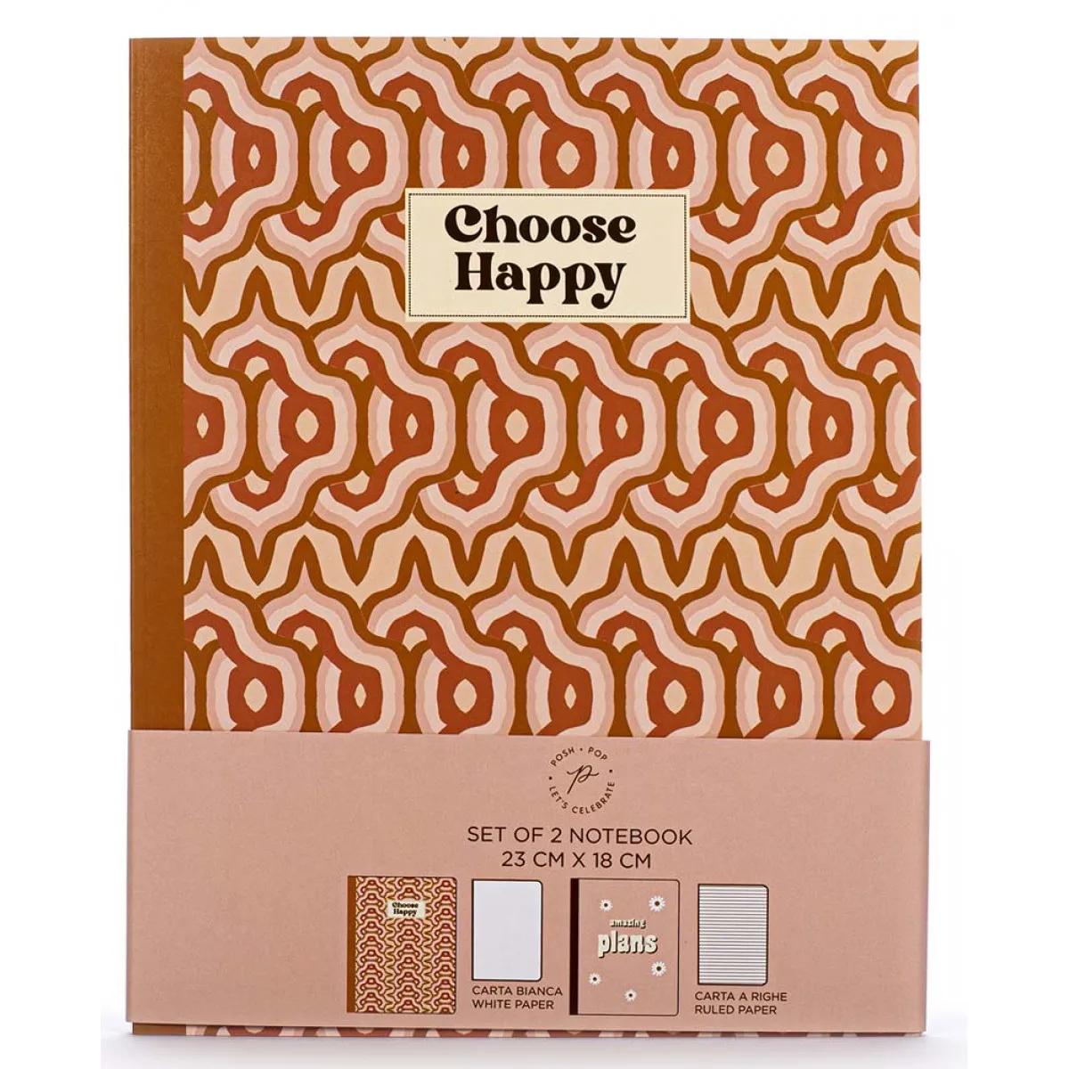 Set dva notesa CHOOSE HAPPY - | Knjižare Vulkan