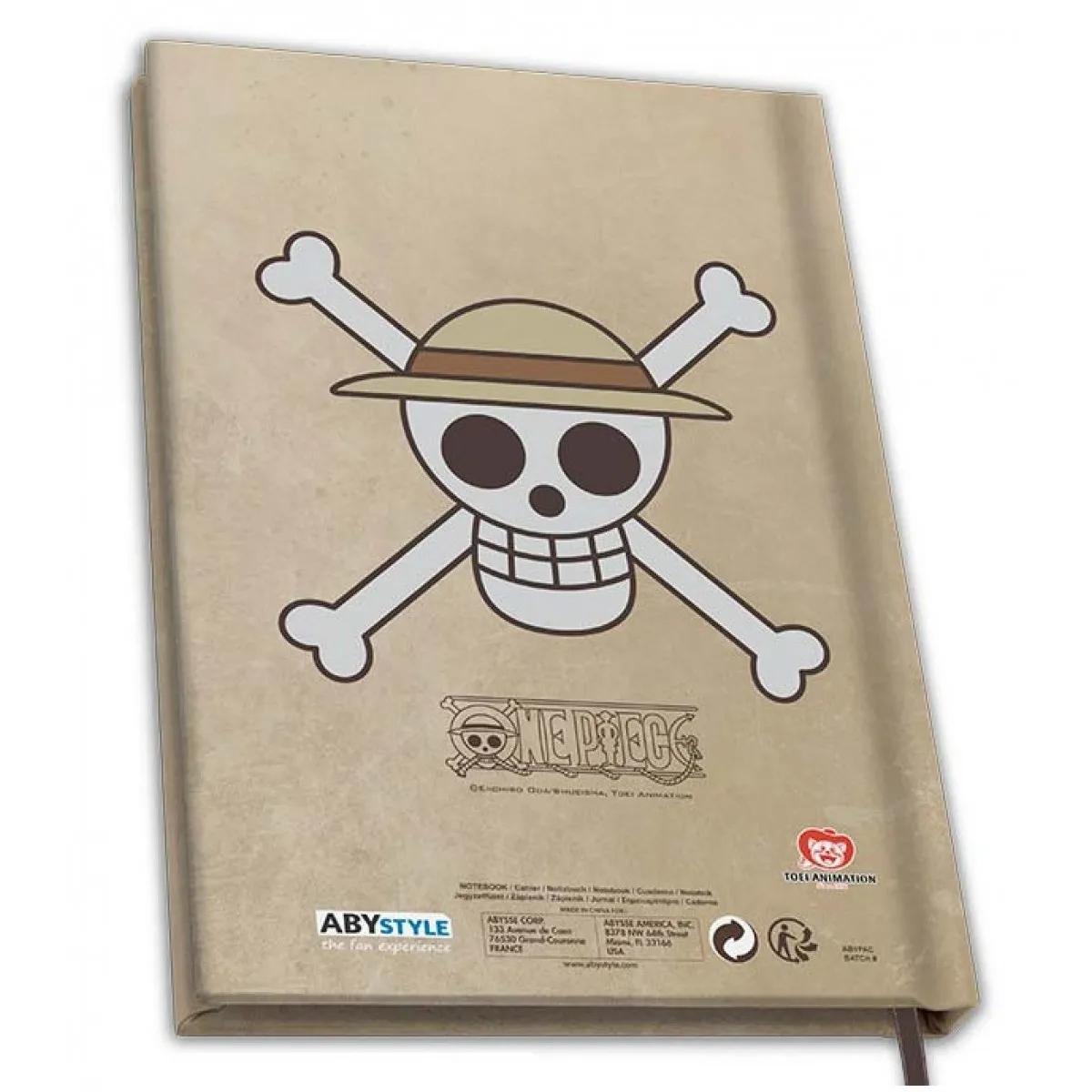 Notes A5 ONE PIECE - WANTED LUFFY - | Knjižare Vulkan