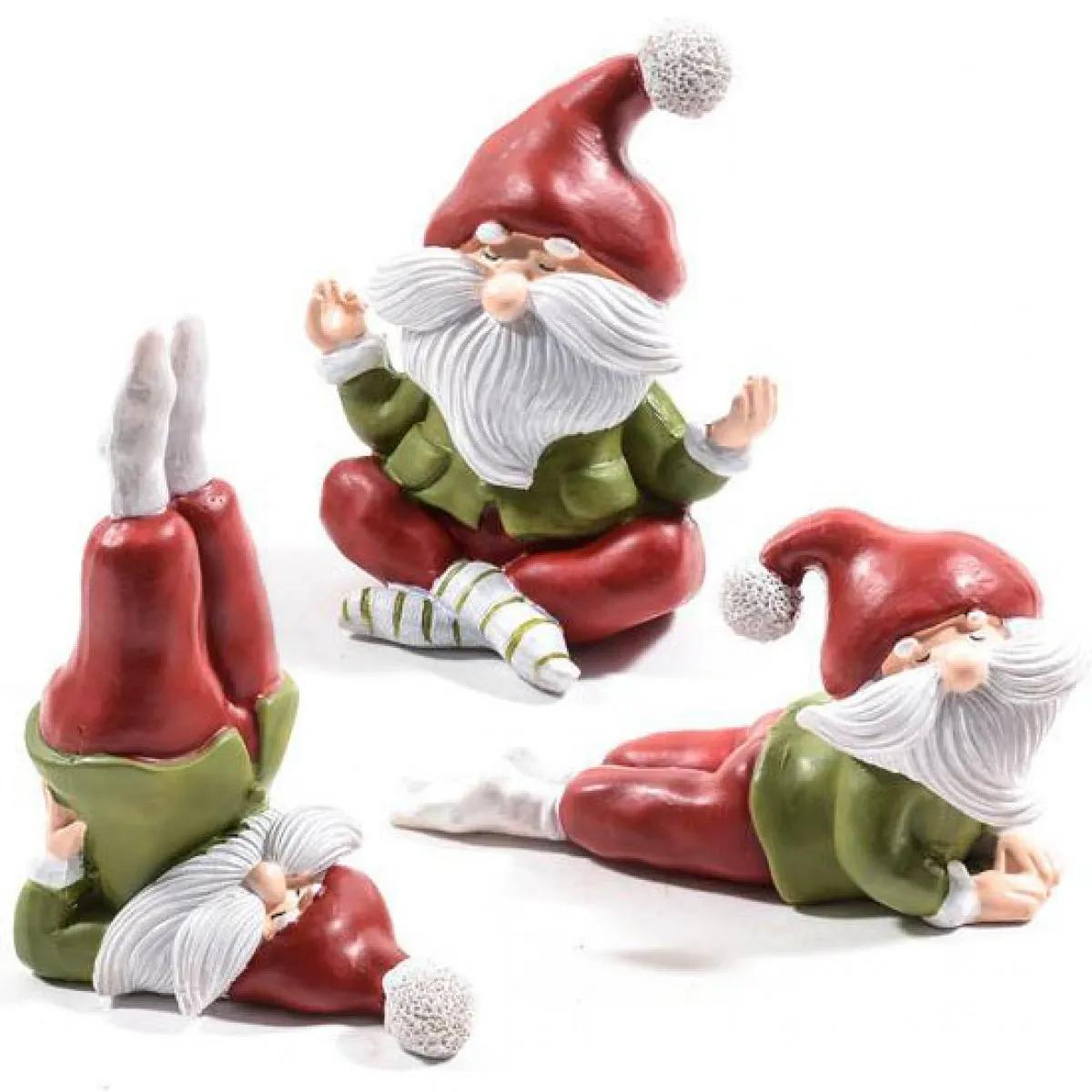 Novogodišnja figura SANTA YOGA / 3 vrste - | Knjižare Vulkan