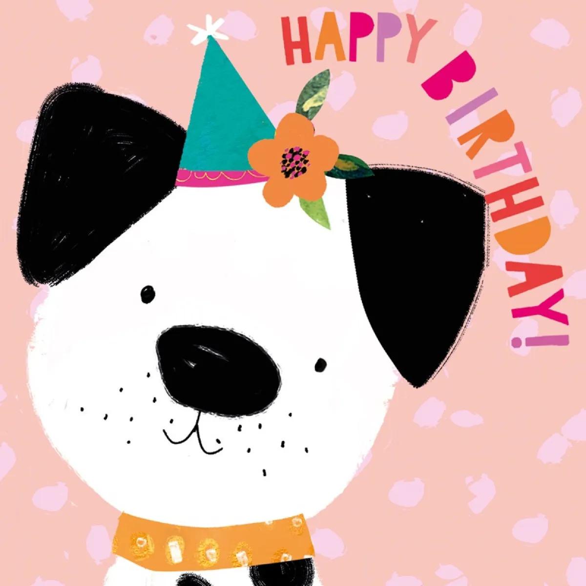 Čestitka HAPPY BIRTHDAY - DOG - | Knjižare Vulkan
