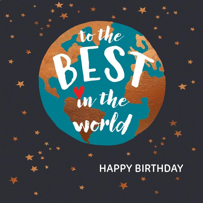 Čestitka HAPPY BIRTHDAY WORLD - | Knjižare Vulkan