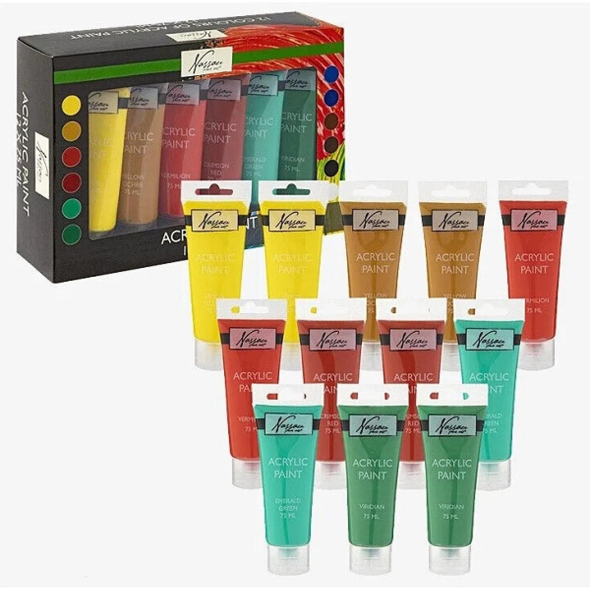 Akrilne boje NASSAU 12x75ml - | Knjižare Vulkan