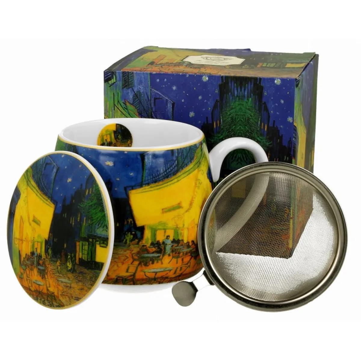 Velika šolja sa infuzerom TERRACE AT NIGHT- VAN GOGH - | Knjižare Vulkan