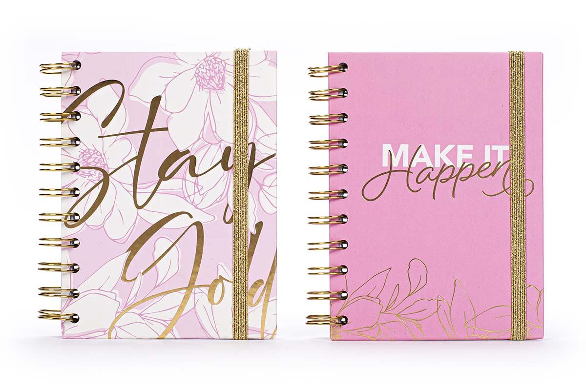 Set dva mala notesa sa spiralom MAKE IT HAPPEN - | Knjižare Vulkan